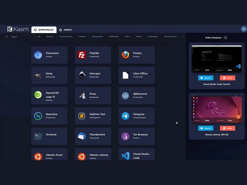 Kasm Workspaces: The Container Streaming Platform | BetaList