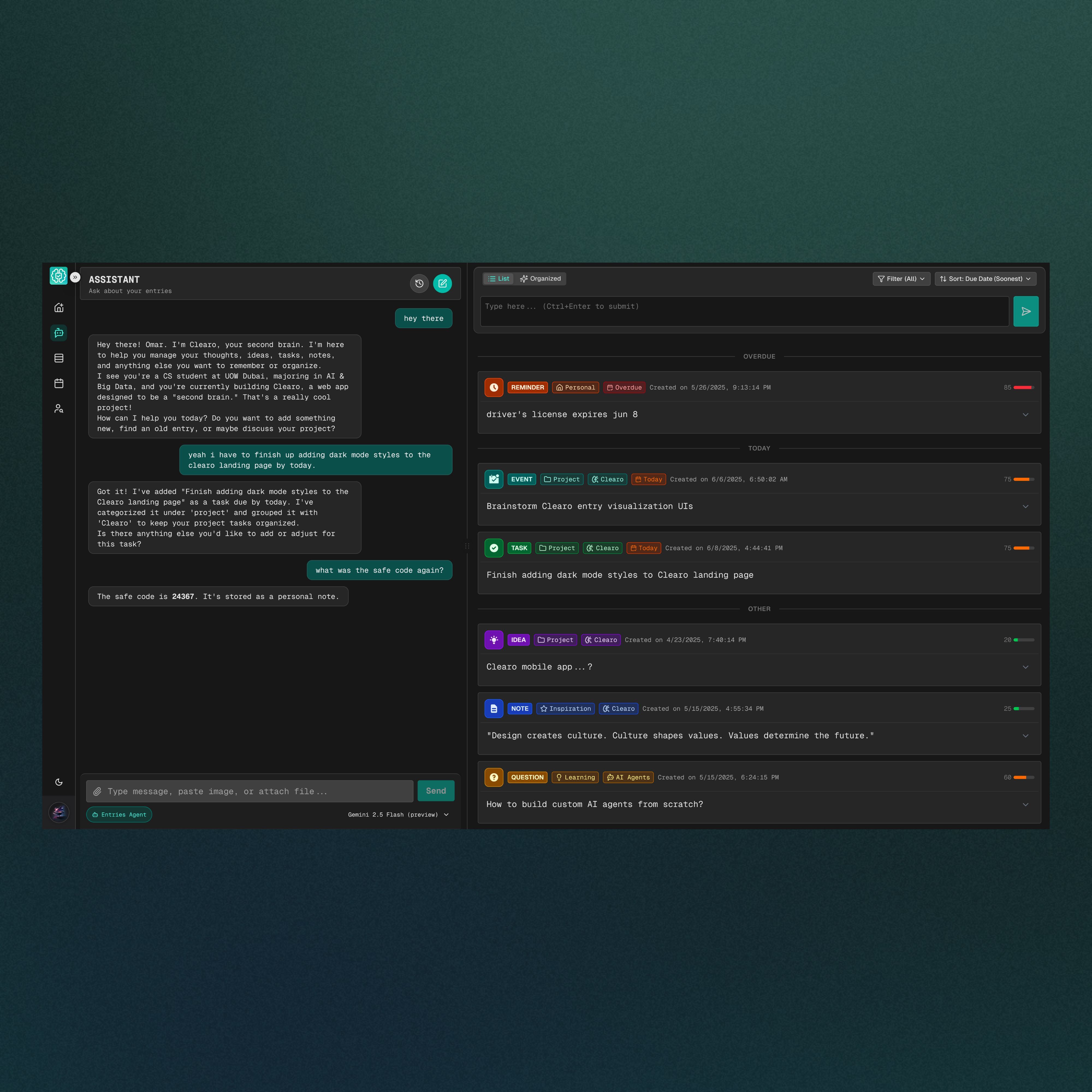 Clearo: The true "second brain" app powered by AI | BetaList