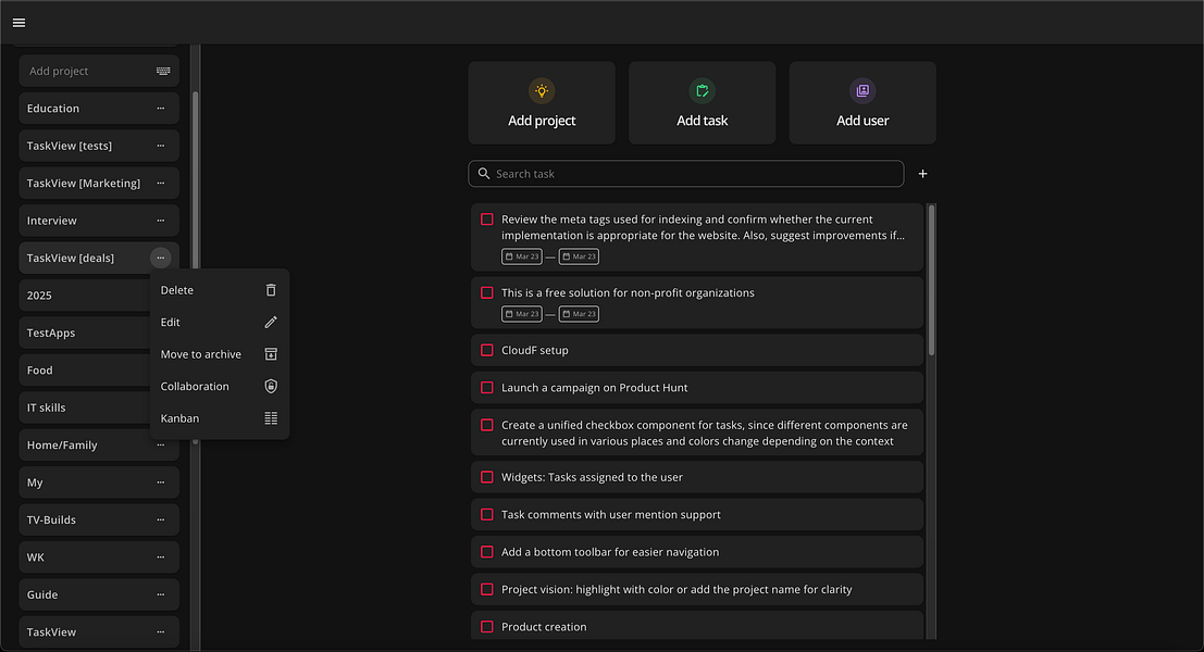 TaskView: A powerful tool for managing tasks, projects, and | BetaList