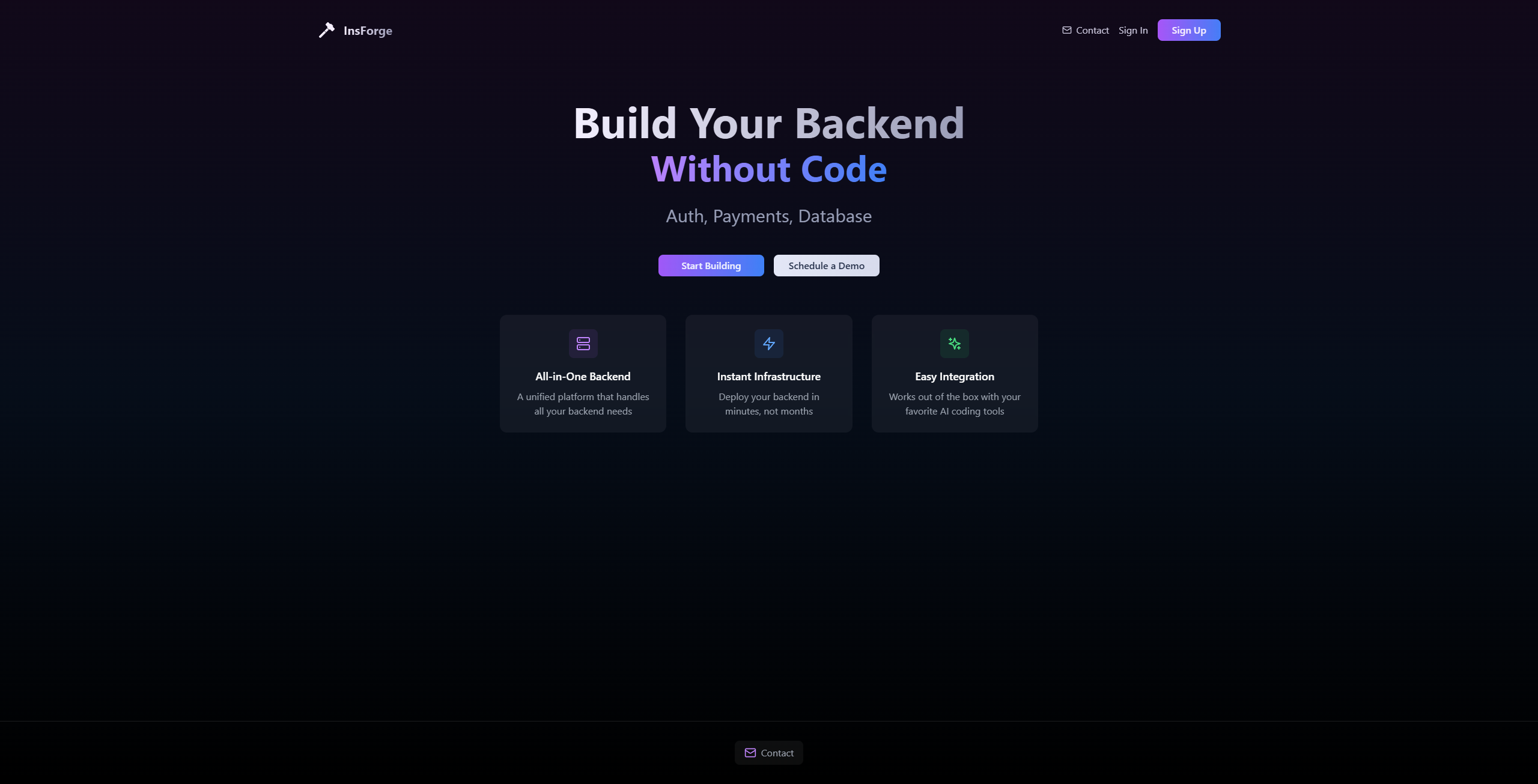 InsForge: Turn AI prototypes into real apps without coding | BetaList