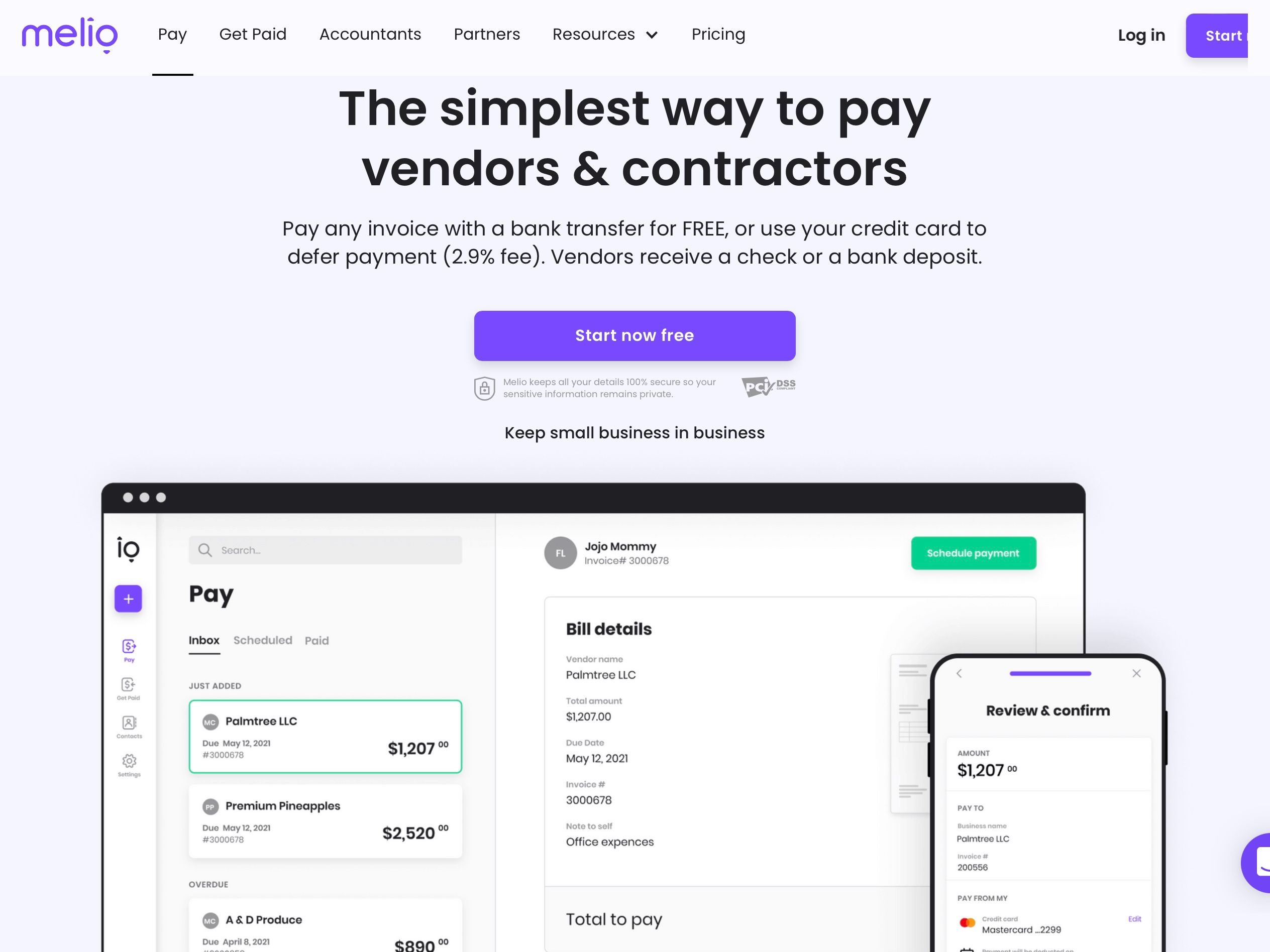 Melio: B2B online payment solution | BetaList