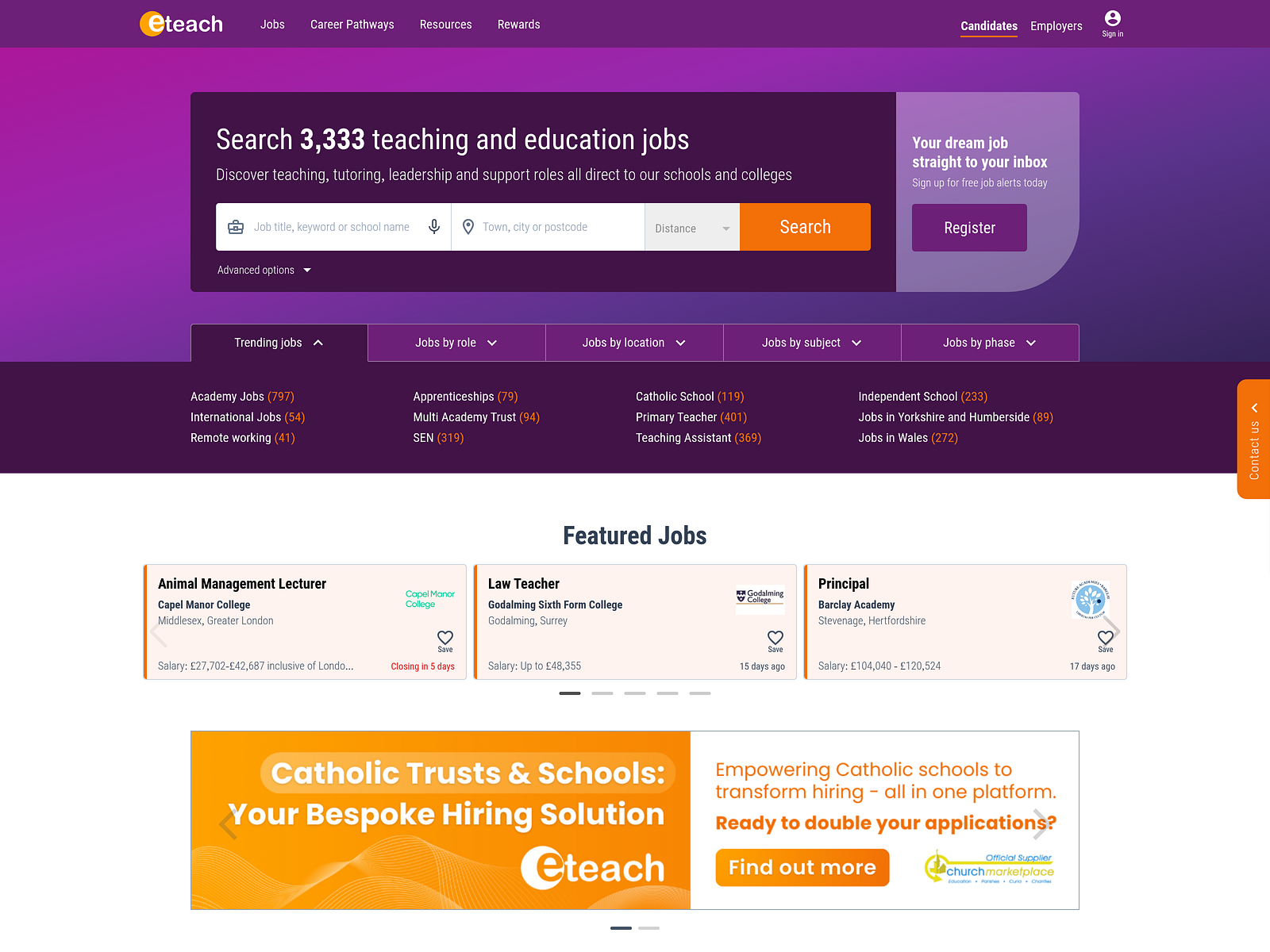 Eteach - Job Board Review – Startup Jobs