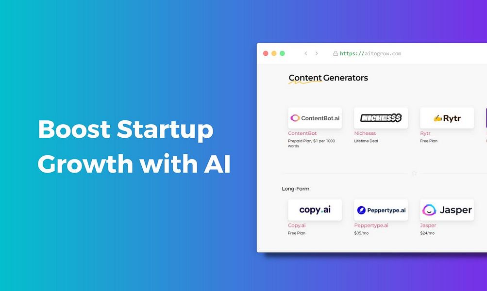 AI to Grow: Boost Startup Growth with Top AI Tools - All | BetaList