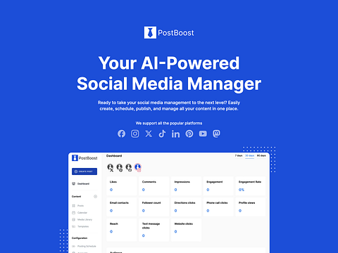 Postiz: The ultimate AI social media scheduling tool | BetaList