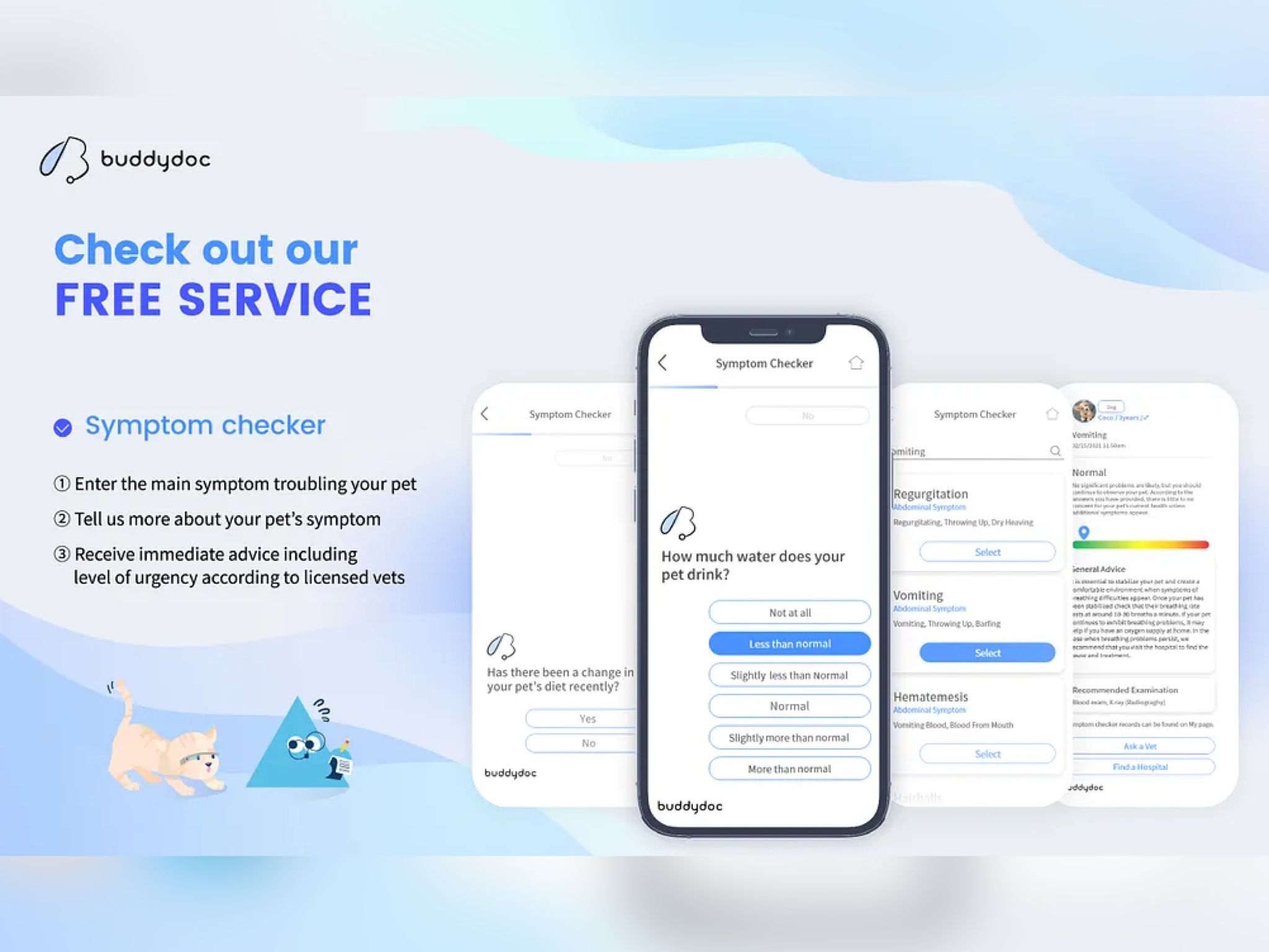 Buddydoc: Free symptom check tool to assess pet symptoms at | BetaList