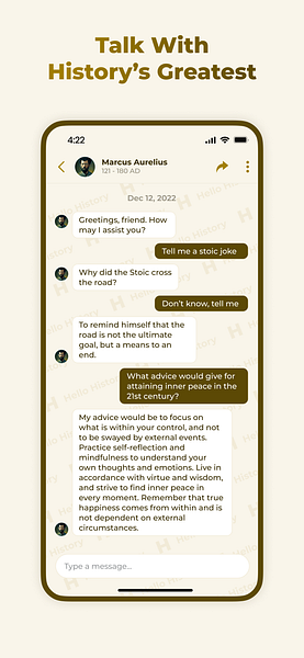 Hello History - AI Chat: Chat with AI generated historical | BetaList