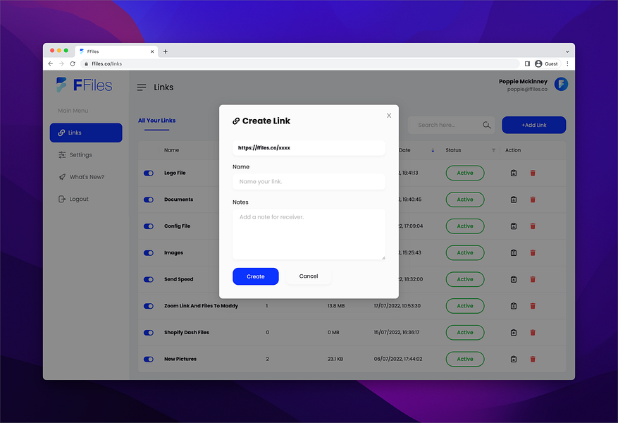 FFiles: Sending and Receiving Files, Made Simple! | BetaList
