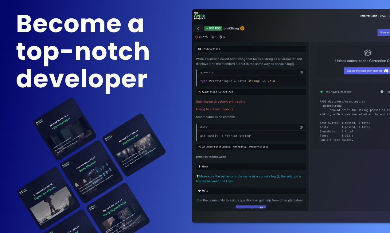 The Arena Project: Master programming by solving challenges | BetaList