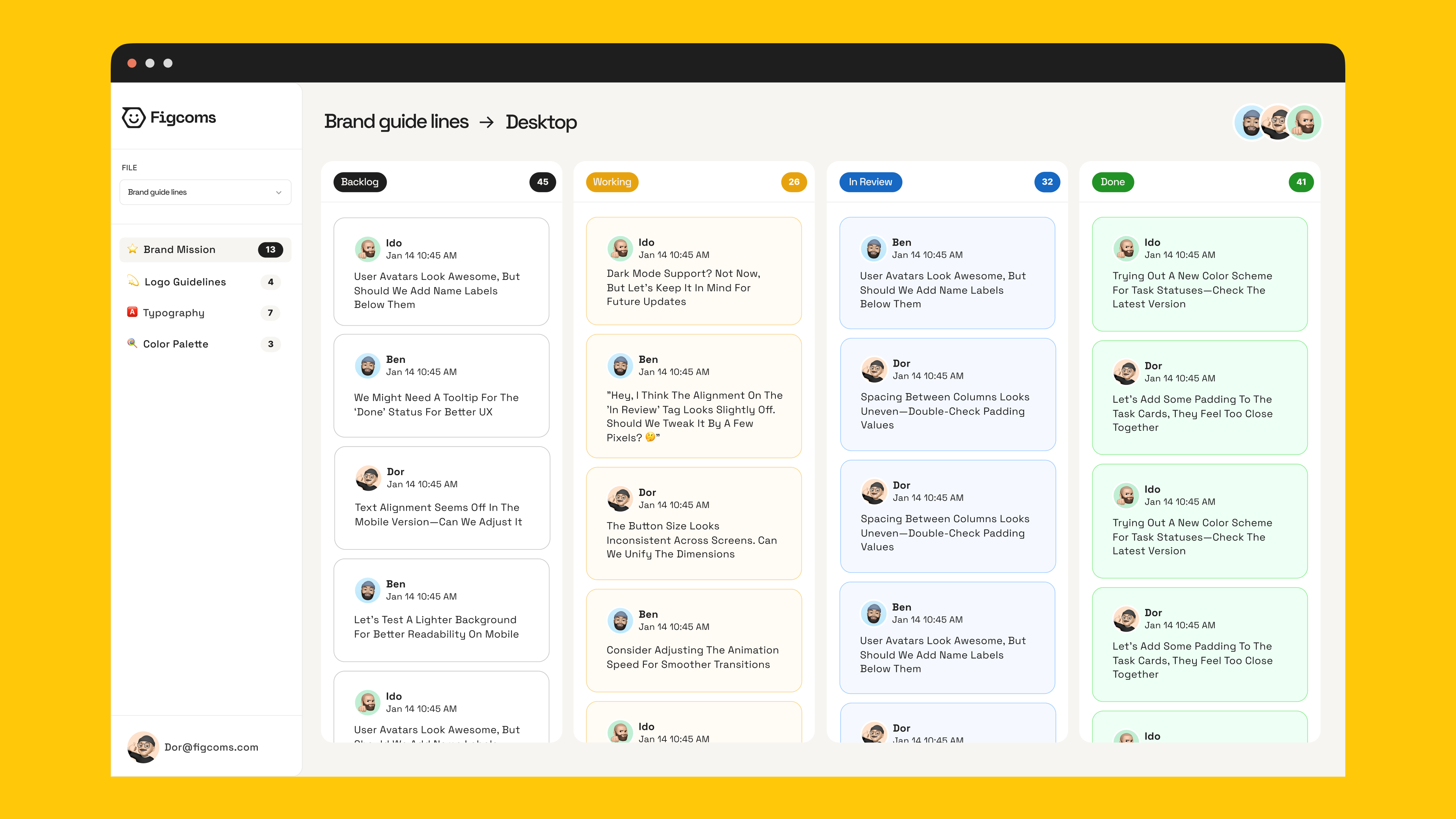 Figcoms: Turns Figma comments into a Kanban board with auto | BetaList