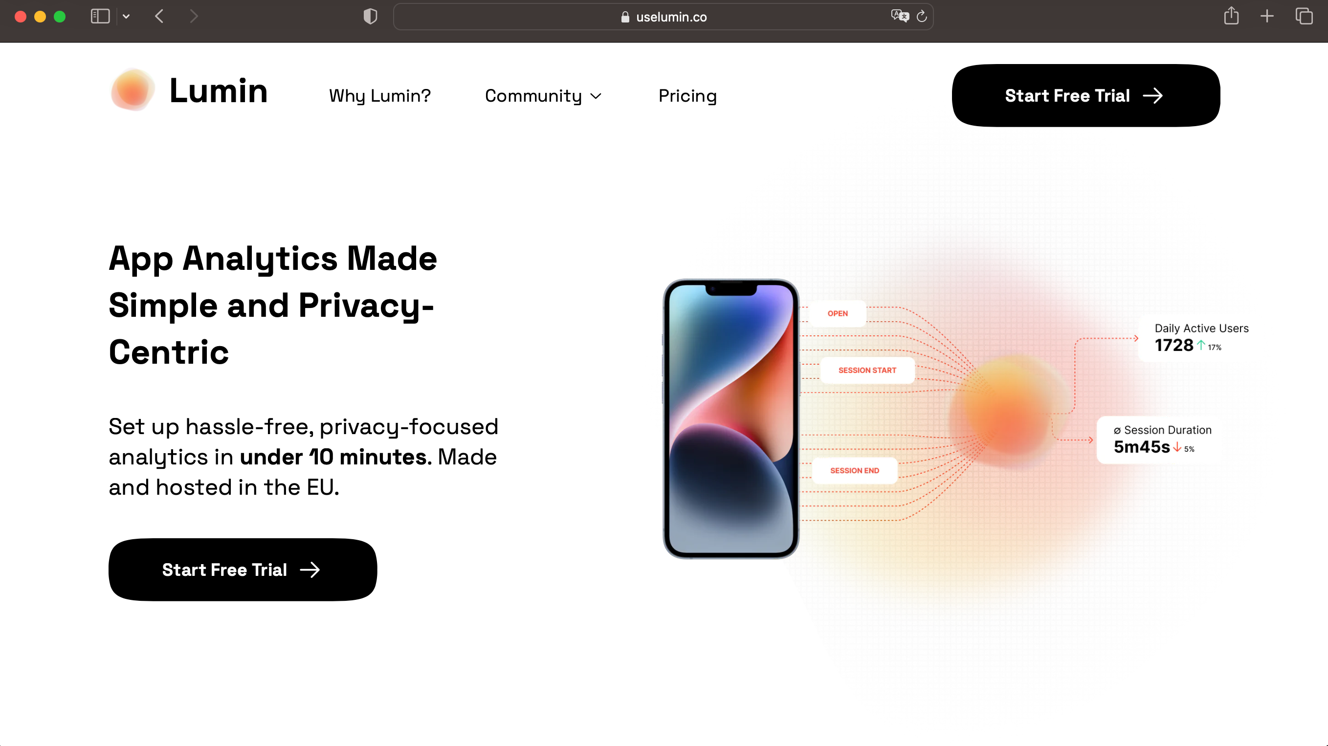 Lumin: The privacy-first solution for mobile analytics | BetaList