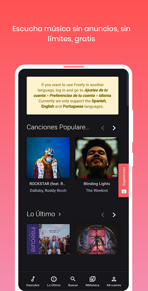 Freefy: Free streaming music, no ads between songs, play as | BetaList