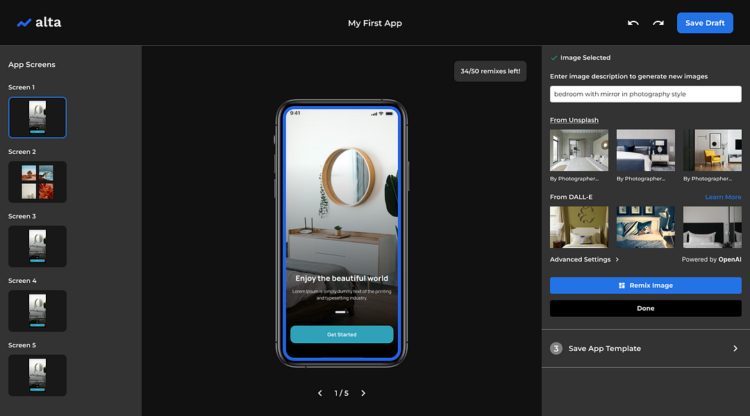Alta: Build a mobile app using AI | BetaList