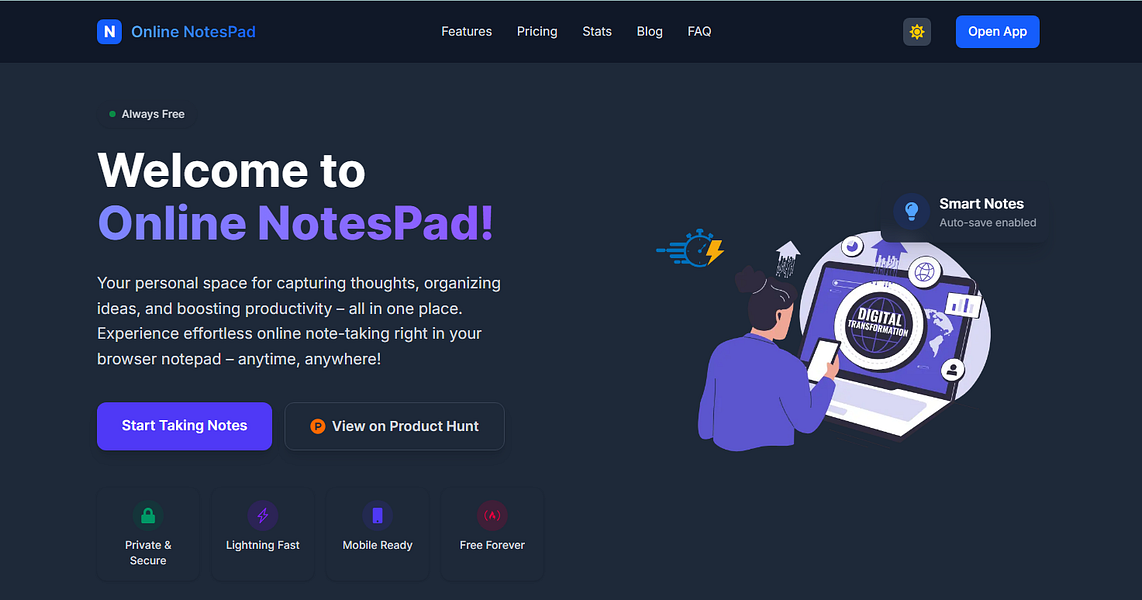 Online NotesPad: Free Online Notes Taking App | BetaList