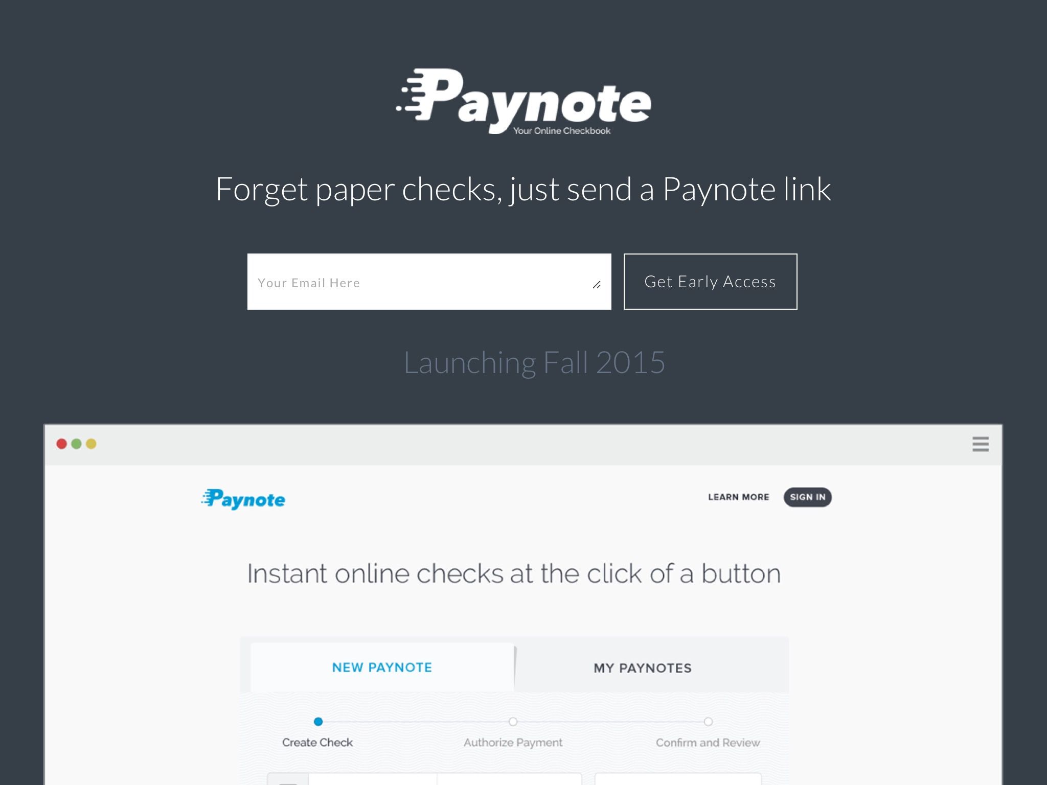 Paynote: Forget paper checks, send a payment link via email | BetaList