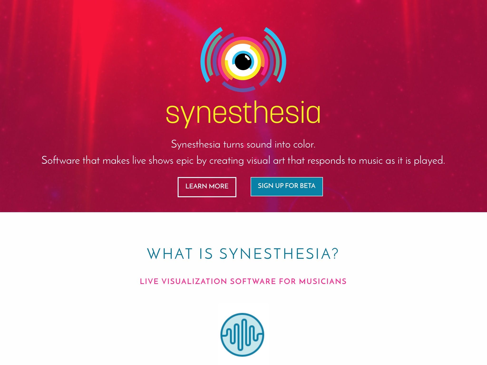 Synesthesia: An audio-reactive visualization software to | BetaList