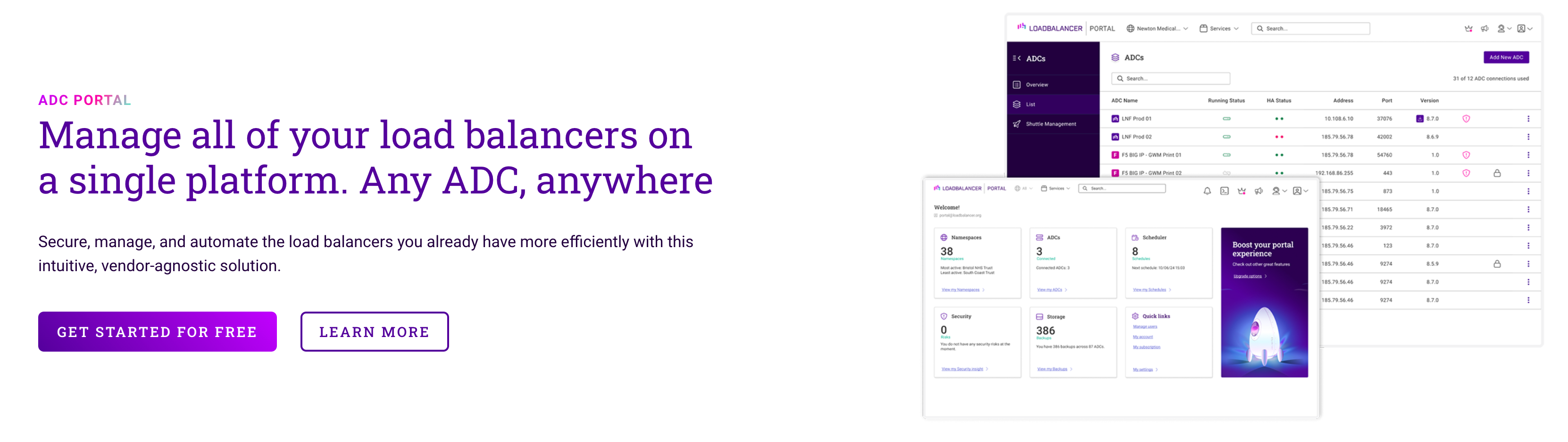 Loadbalancer ADC Portal: Manage all of your load balancers | BetaList