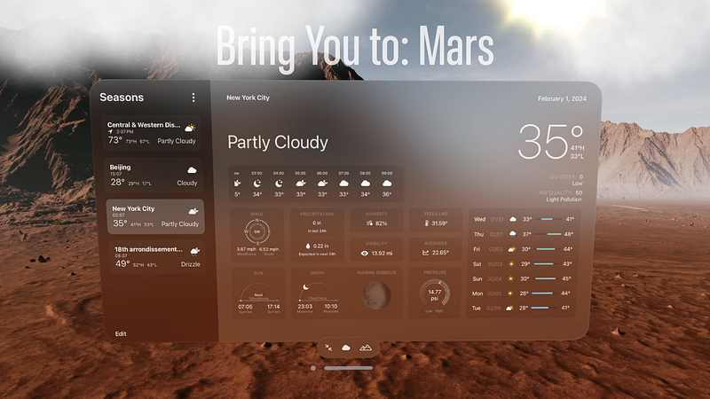 Seasons: Immersive Weather | Vision Directory