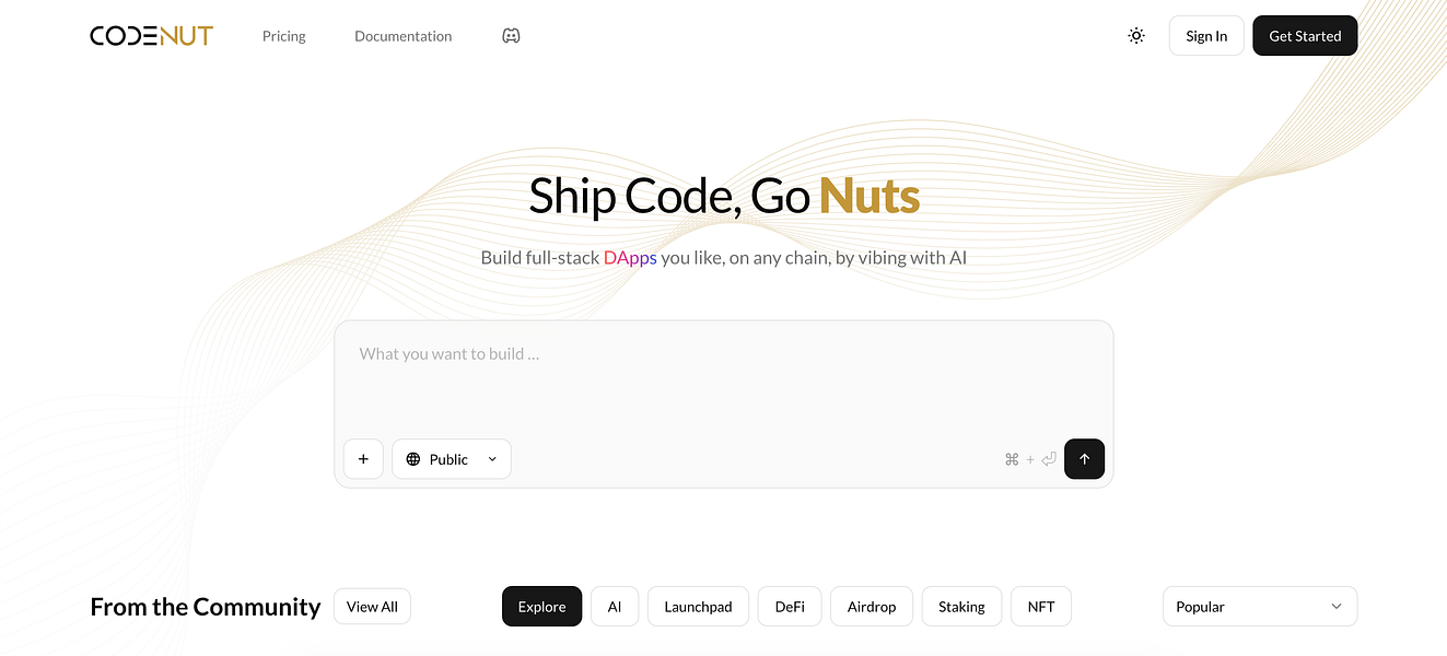 CodeNut: Build full-stack DApps you like, on any chain, by | BetaList