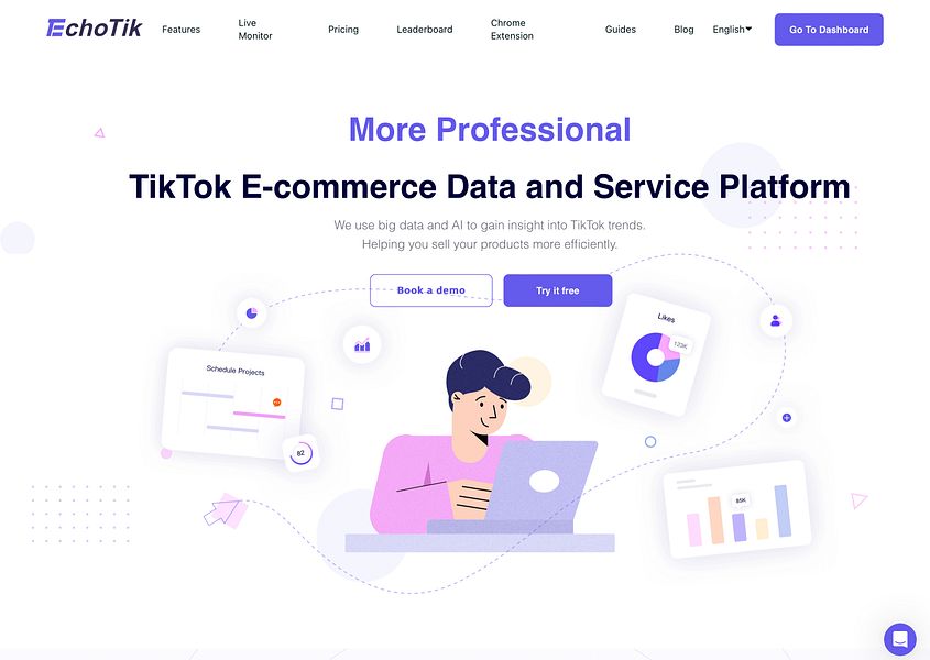 EchoTik: Discover TikTok e-commerce data | BetaList