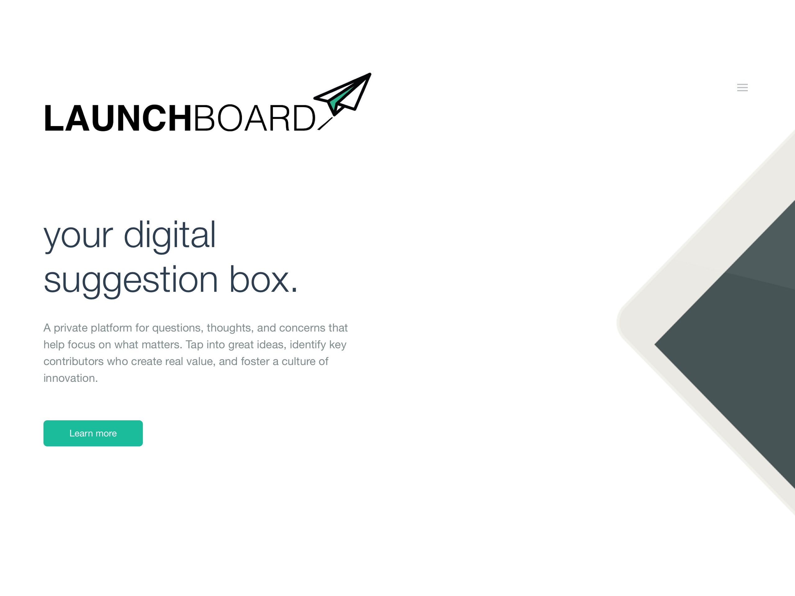 Launchboard: Your digital suggestion box | BetaList