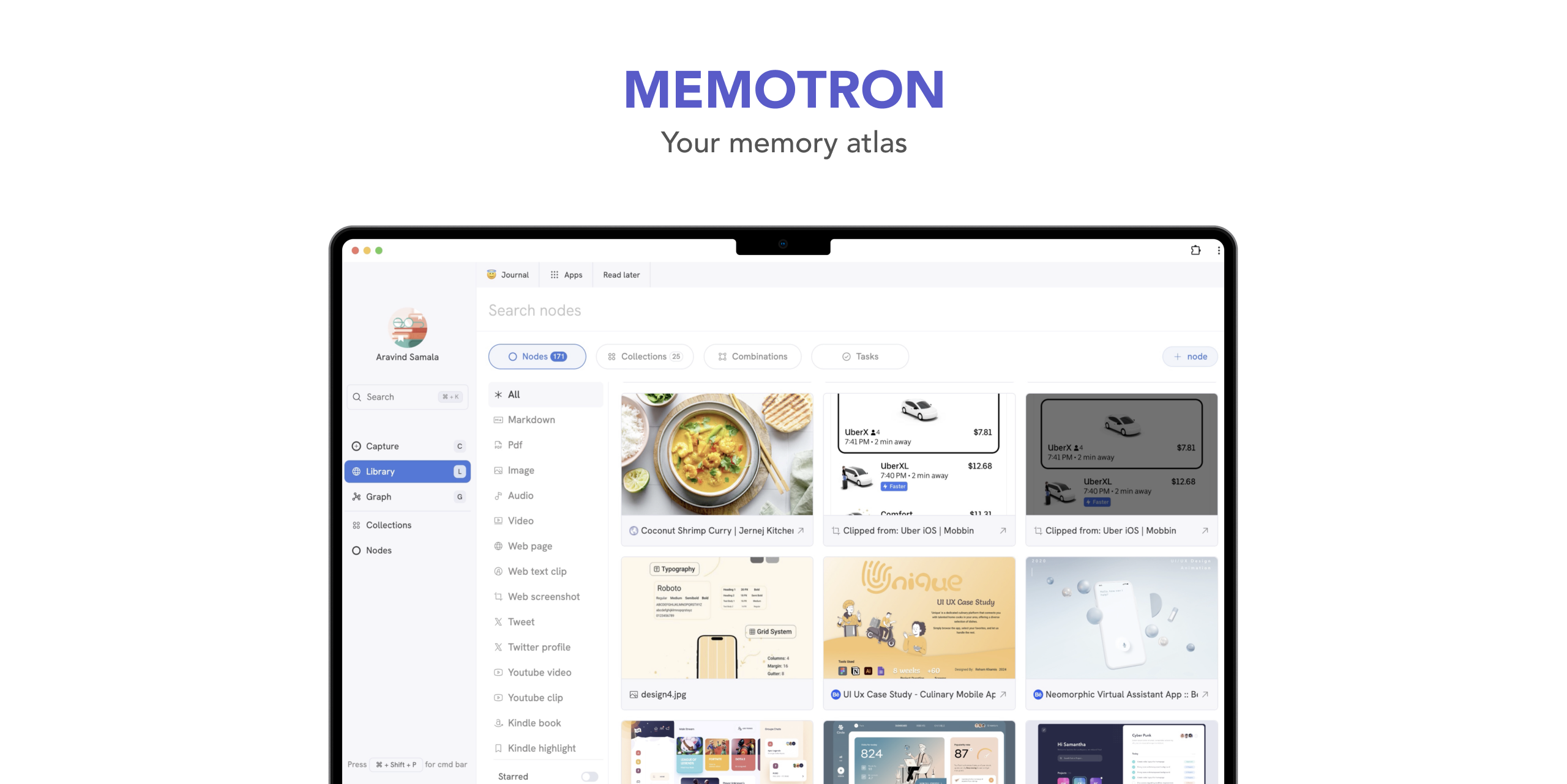 Memotron: Your memory atlas | BetaList
