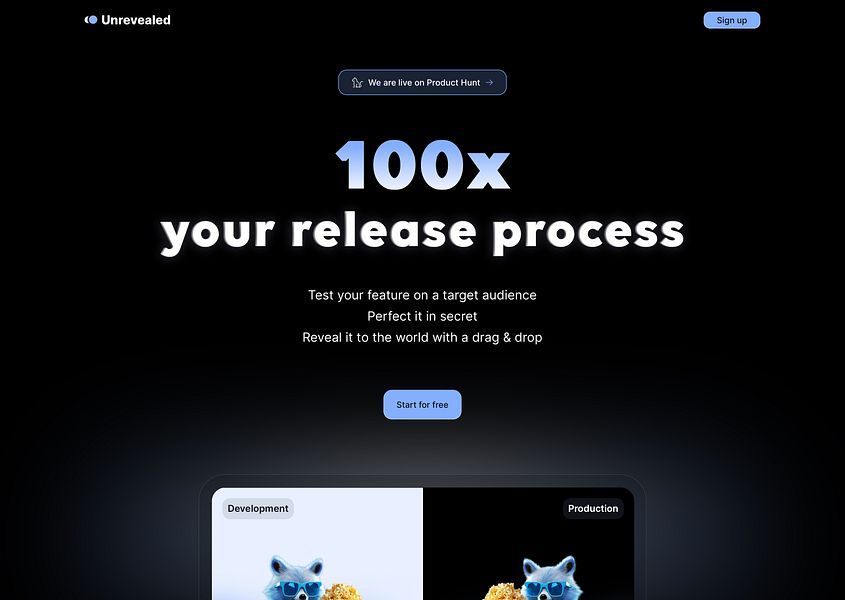 Unrevealed: 100x your release process | BetaList