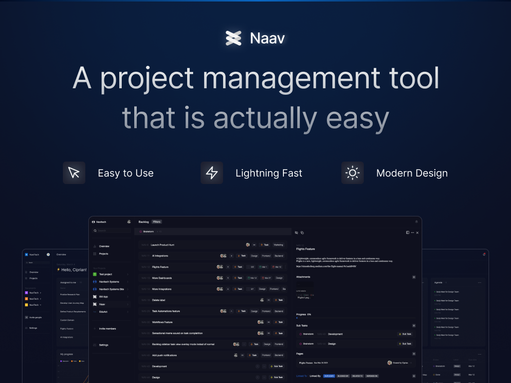 Naav: Manage your projects with the help of AI | BetaList