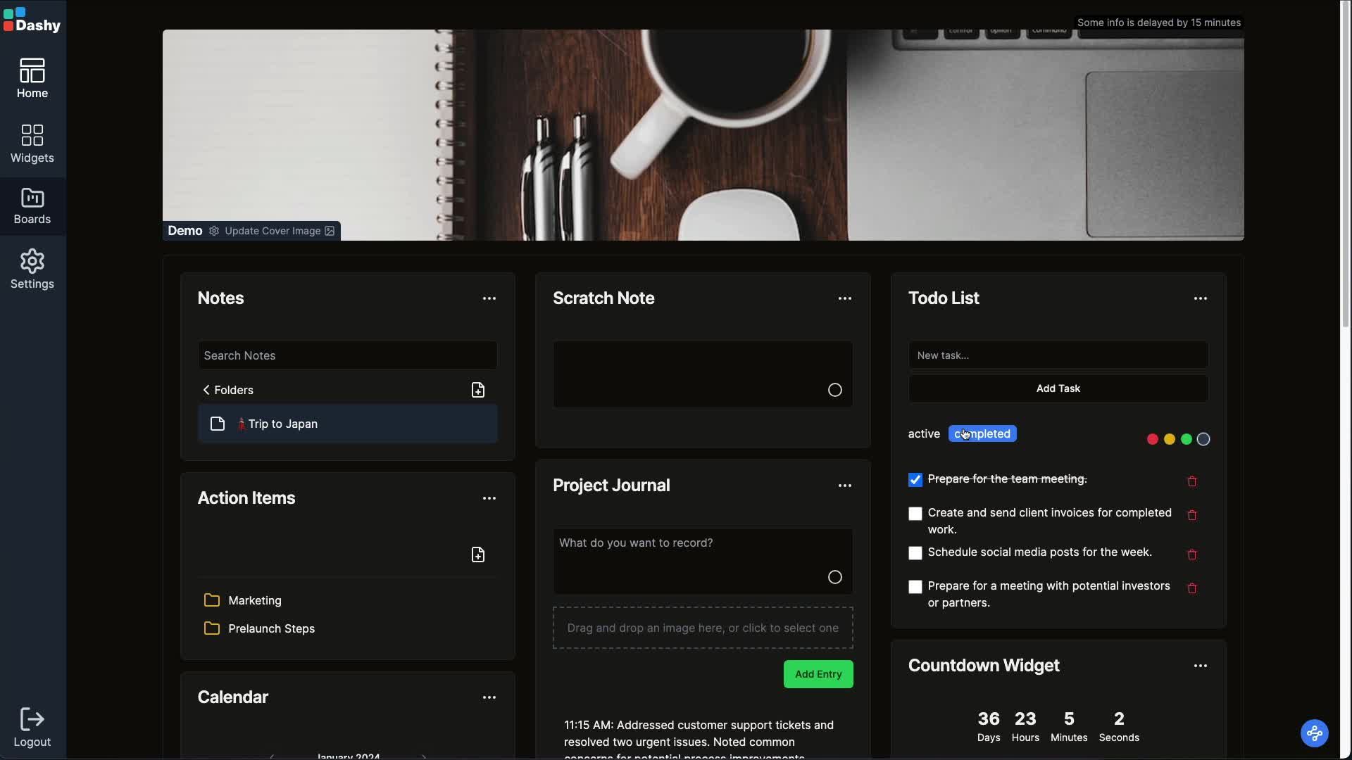 Dashy: All-in-One Project and Information Organizer | BetaList