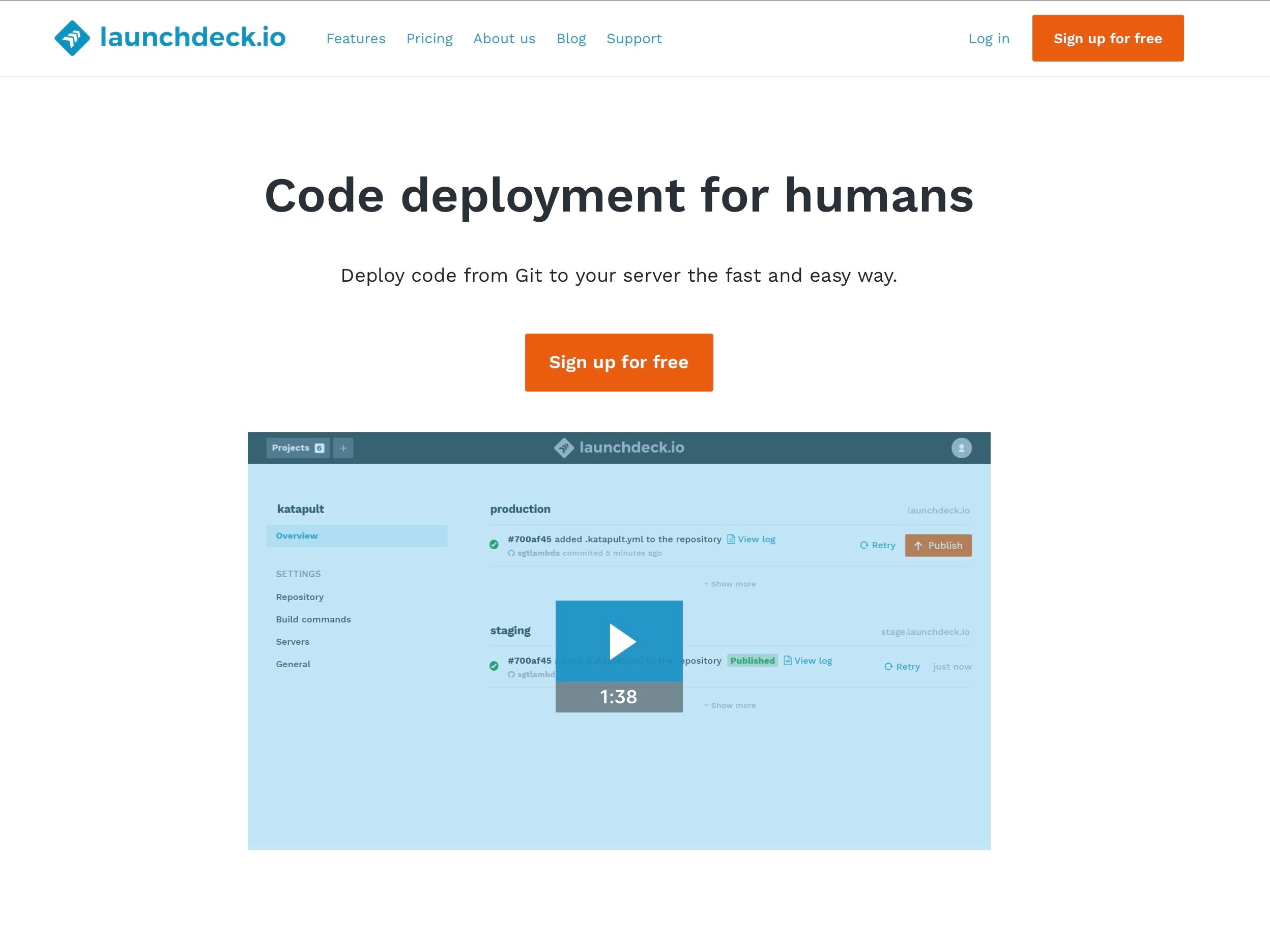 Launchdeck: Deploy code from Git to your server the fast | BetaList