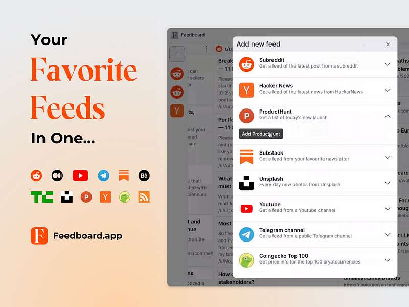 Feedboard: Your Favorite Feeds In One | BetaList