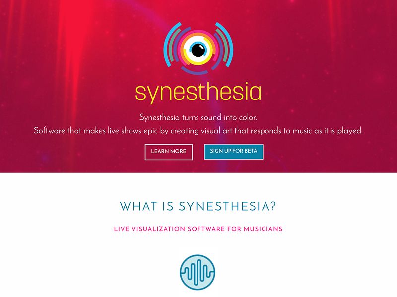 Synesthesia: An audio-reactive visualization software to | BetaList