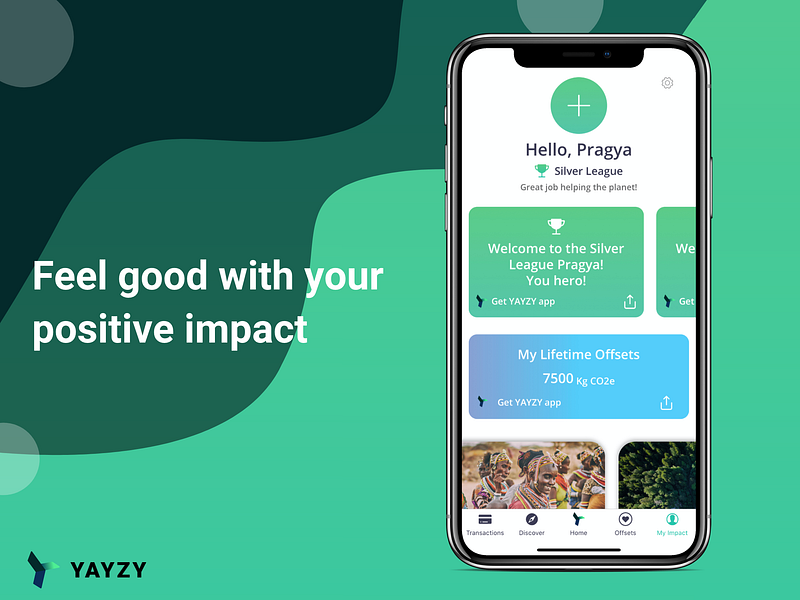 YAYZY: Effortlessly track and reduce your environmental | BetaList
