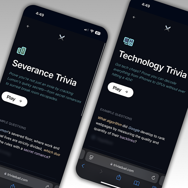 Trivia Duel: Kill Time with a simple & quick trivia game | BetaList