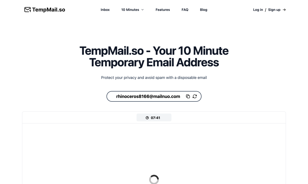 TempMail.so: Creates a temporary email address for | BetaList
