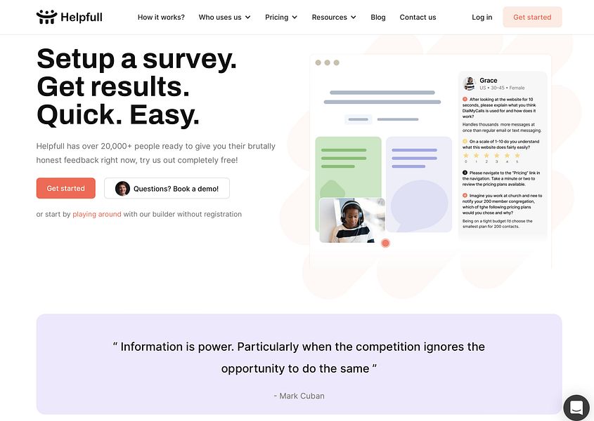 Helpfull: A/B Test your designs and get feedback in seconds | BetaList
