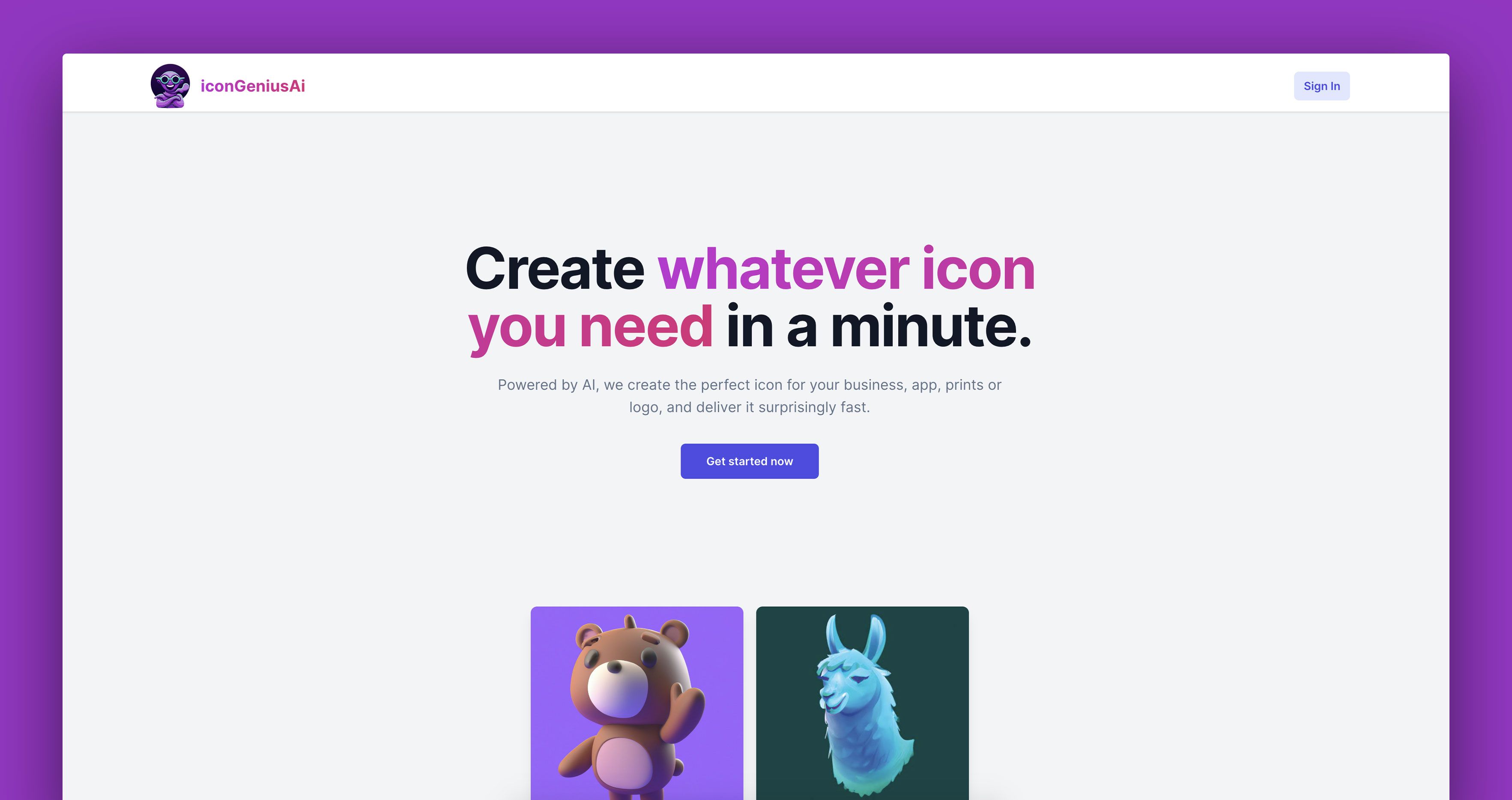 iconGeniusAi: Create whatever icon you need, powered by AI. | BetaList