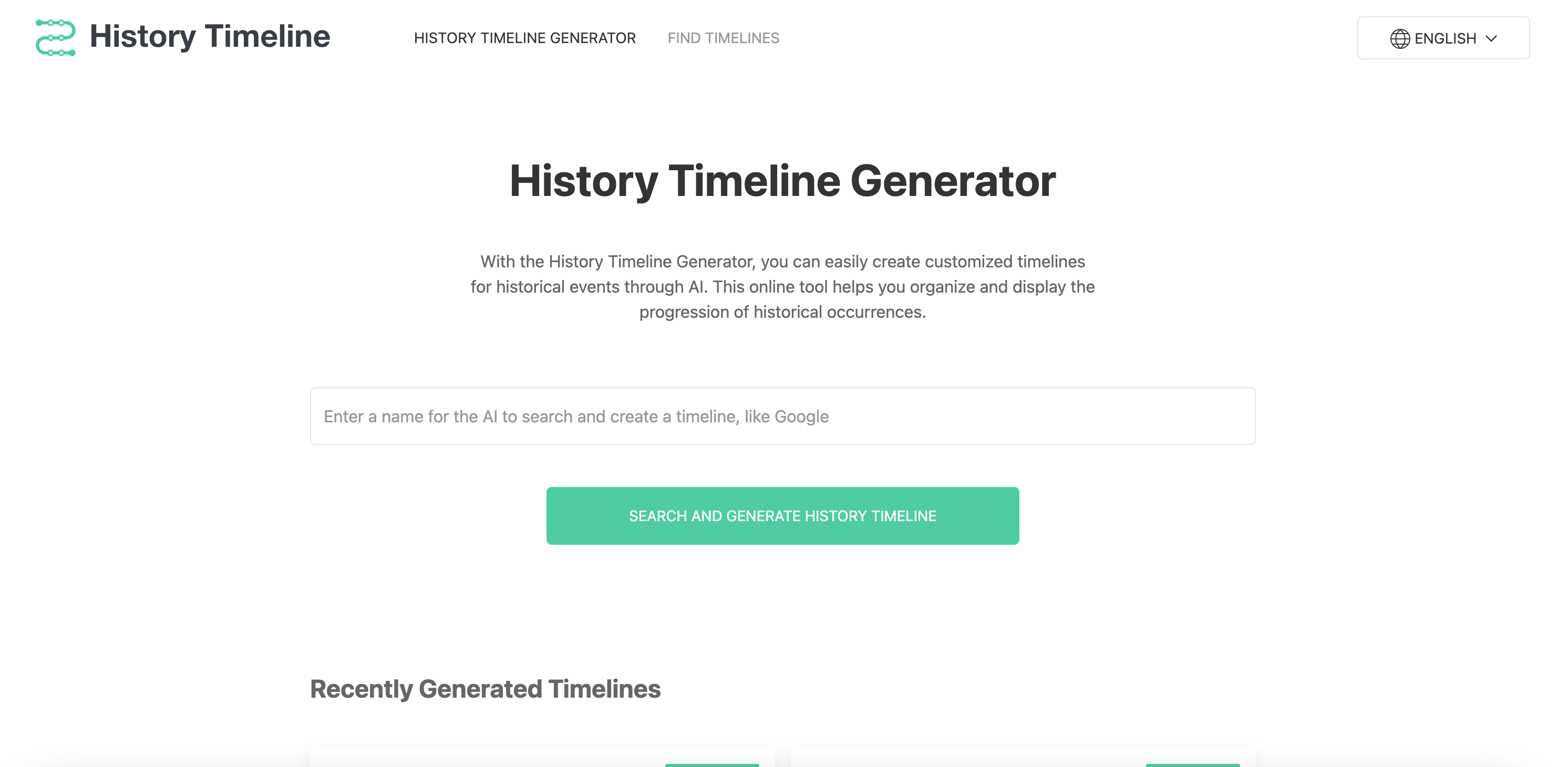 History Timeline: A Tool for Making Personalized Historical | BetaList