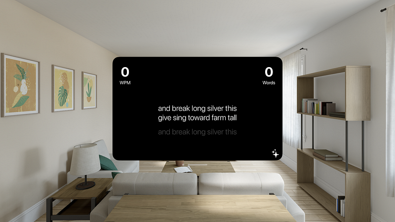 WPM Typing Test for Vision Pro | Vision Directory
