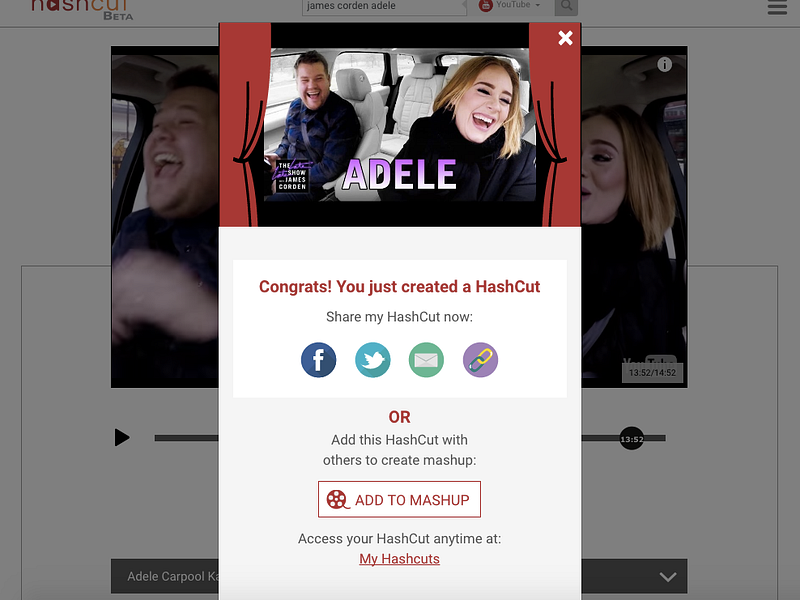 HashCut: Create clips, memes, and mashups of YouTube videos | BetaList
