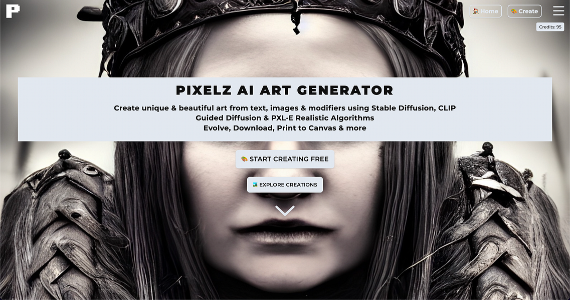 Pixelz.ai: Create unique art from text, images & modifiers | BetaList