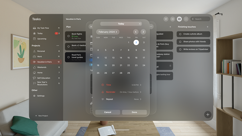 Task Flow: Tasks & Checklist | Vision Directory