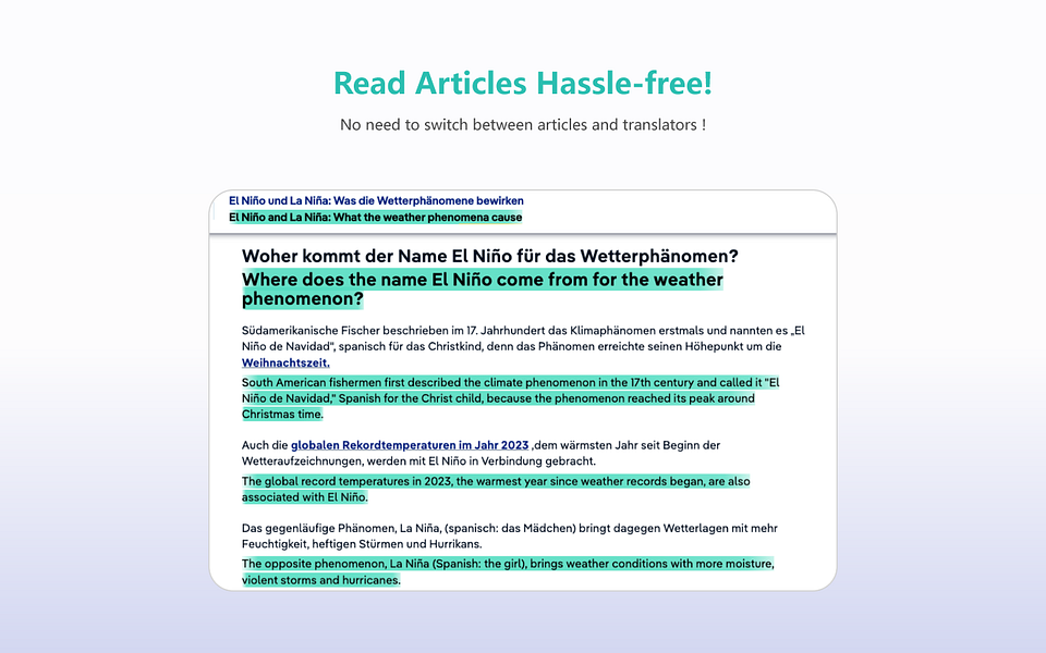 BiRead: An easy tool for instant Bilingual Reading | BetaList