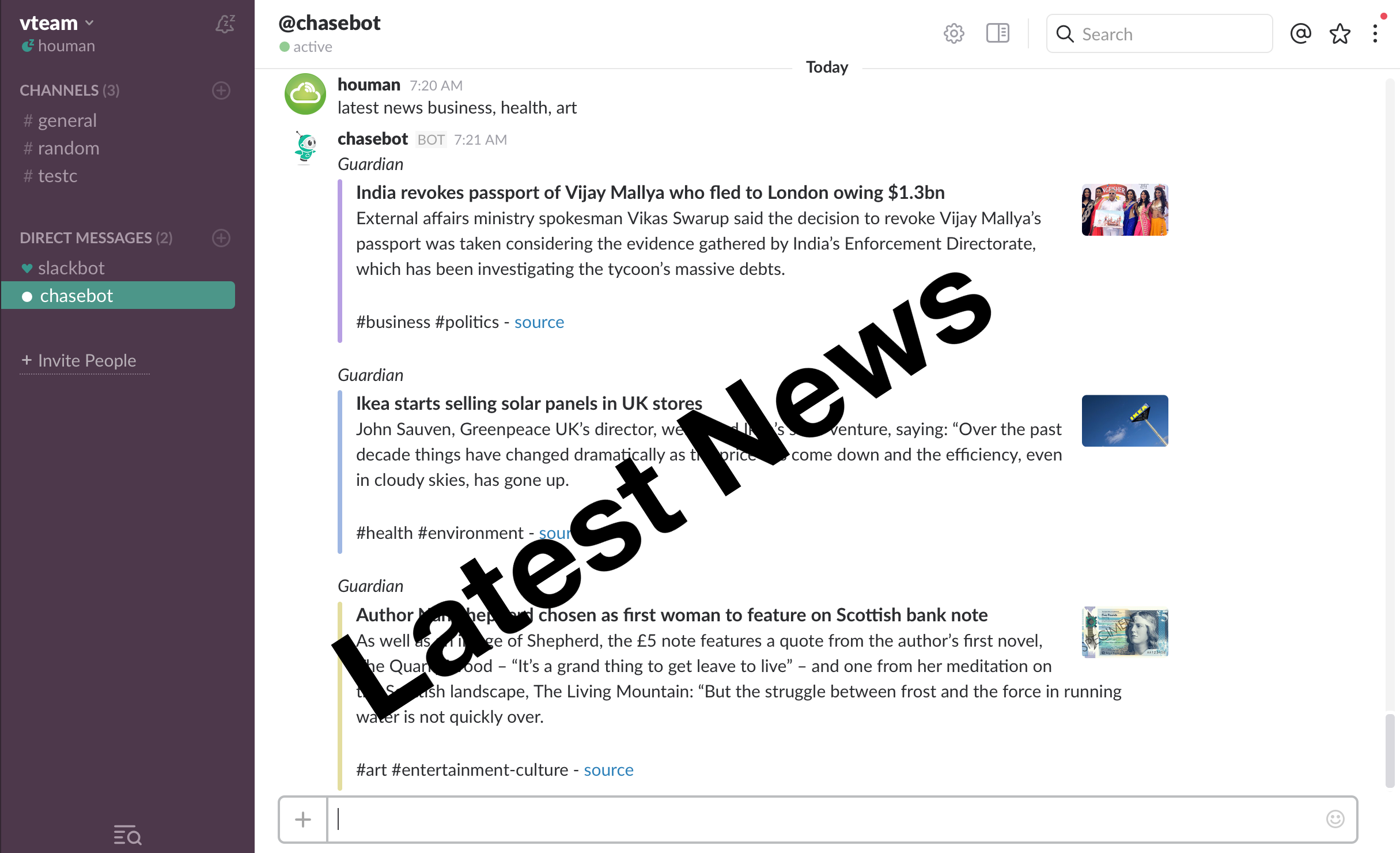 Chasebot: The AI bot for your favourite chat app | BetaList