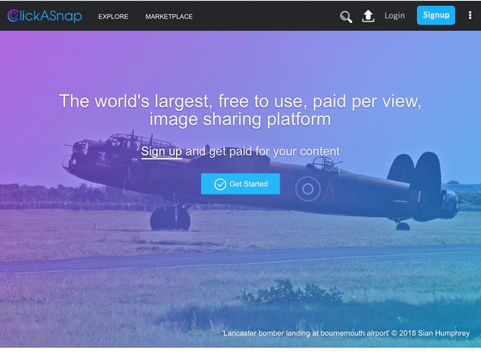 Clickasnap: Share photos and earn money when they are | BetaList
