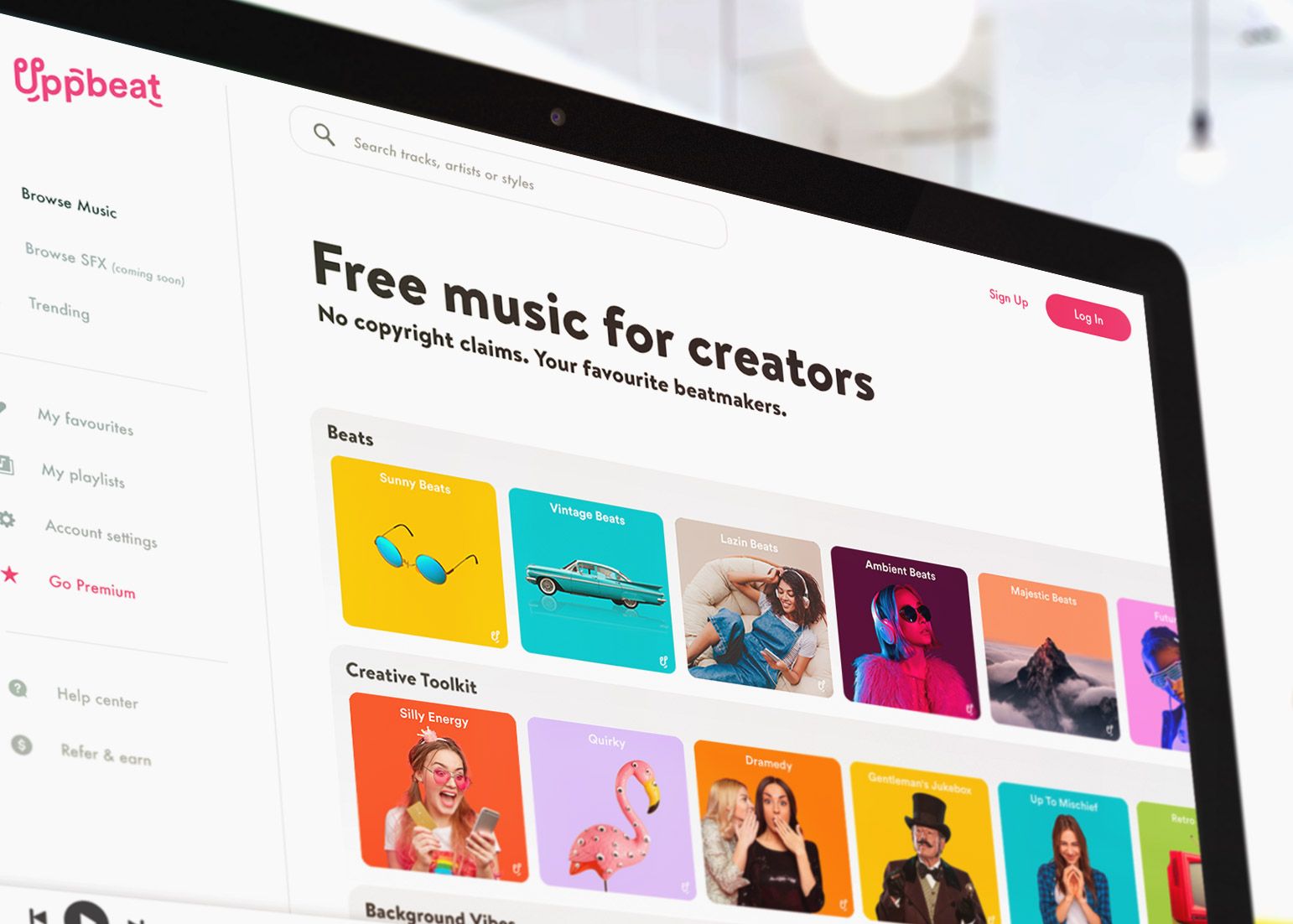 Uppbeat: Free Music & SFX For Creators | BetaList