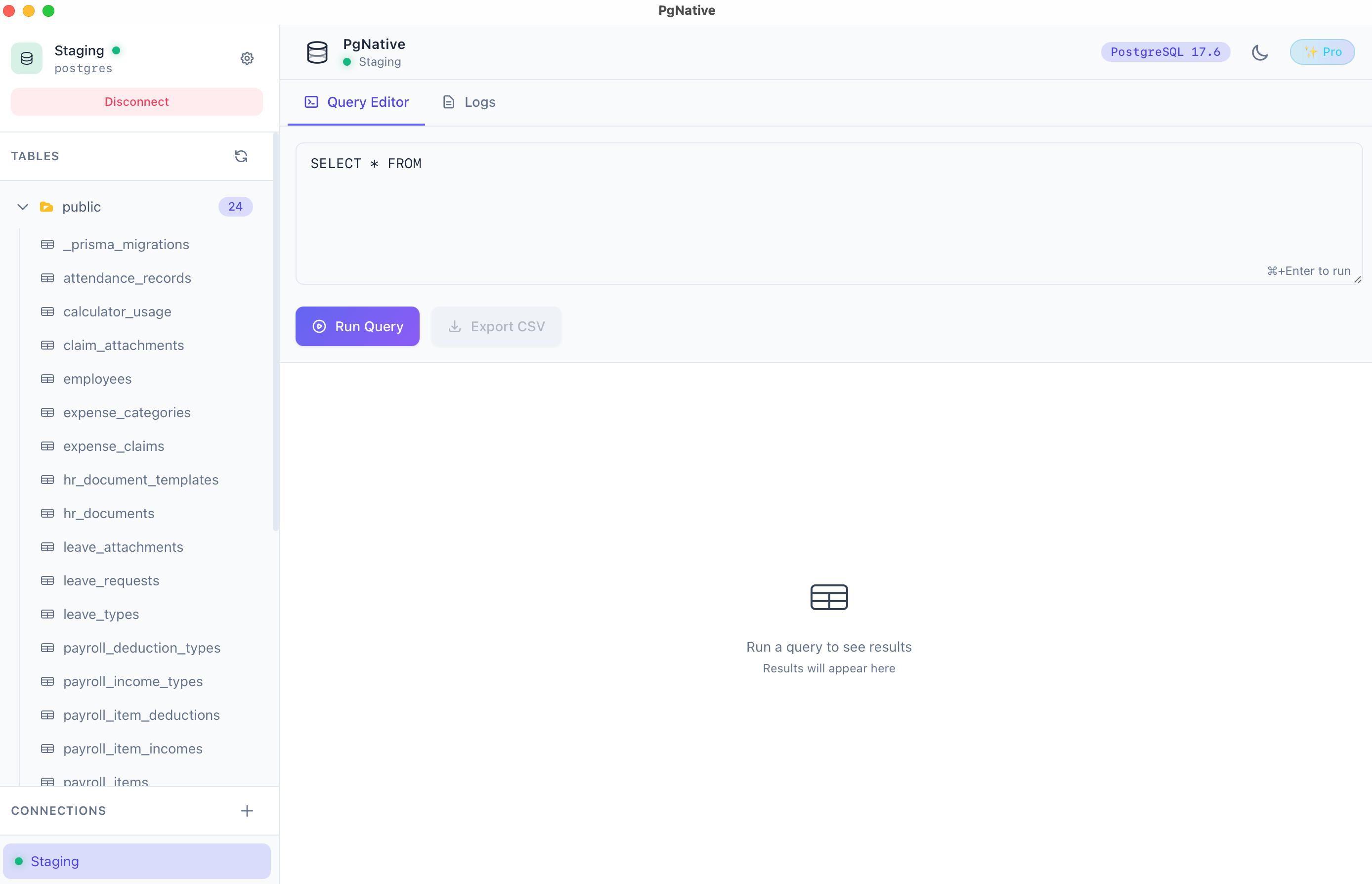 PgNative: Use a fast, native PostgreSQL client for Mac and | BetaList