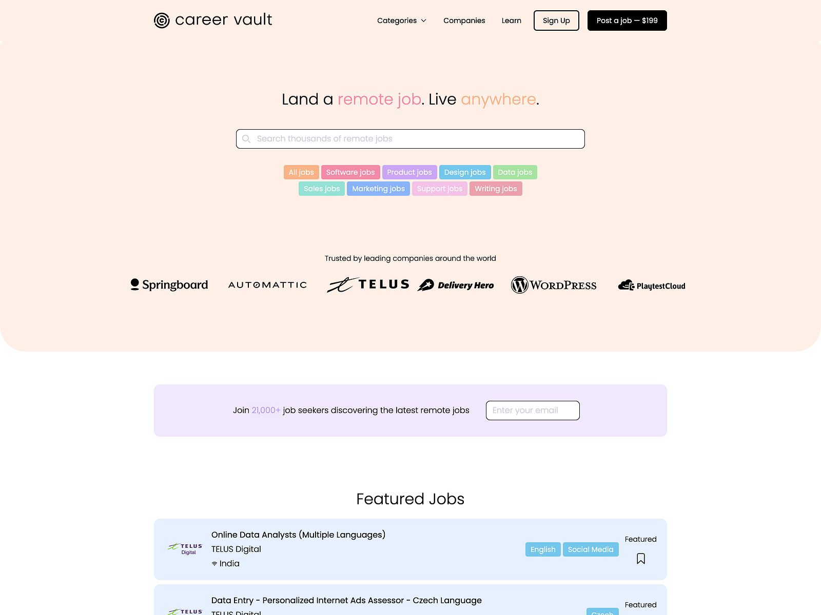 Career Vault - Job Board Review – Startup Jobs