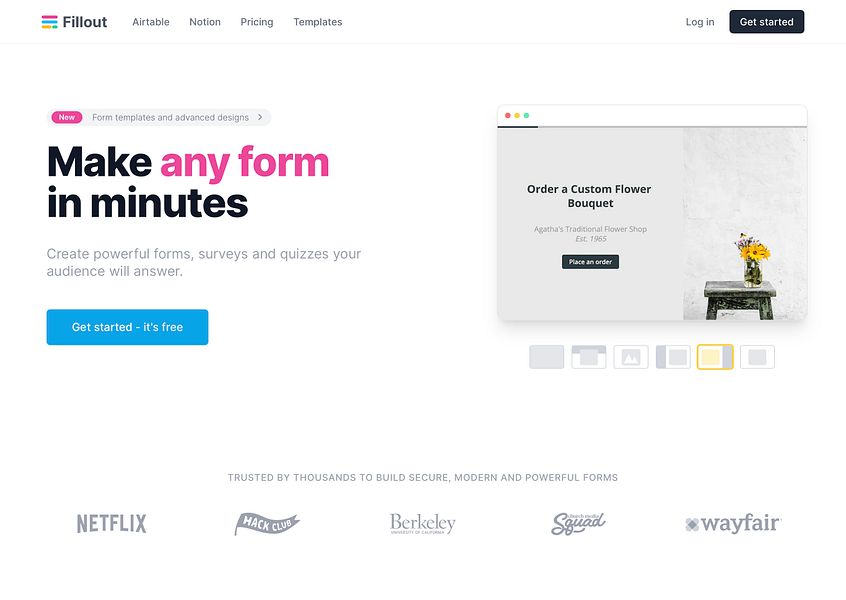 Fillout: Create powerful forms, surveys and quizzes your | BetaList