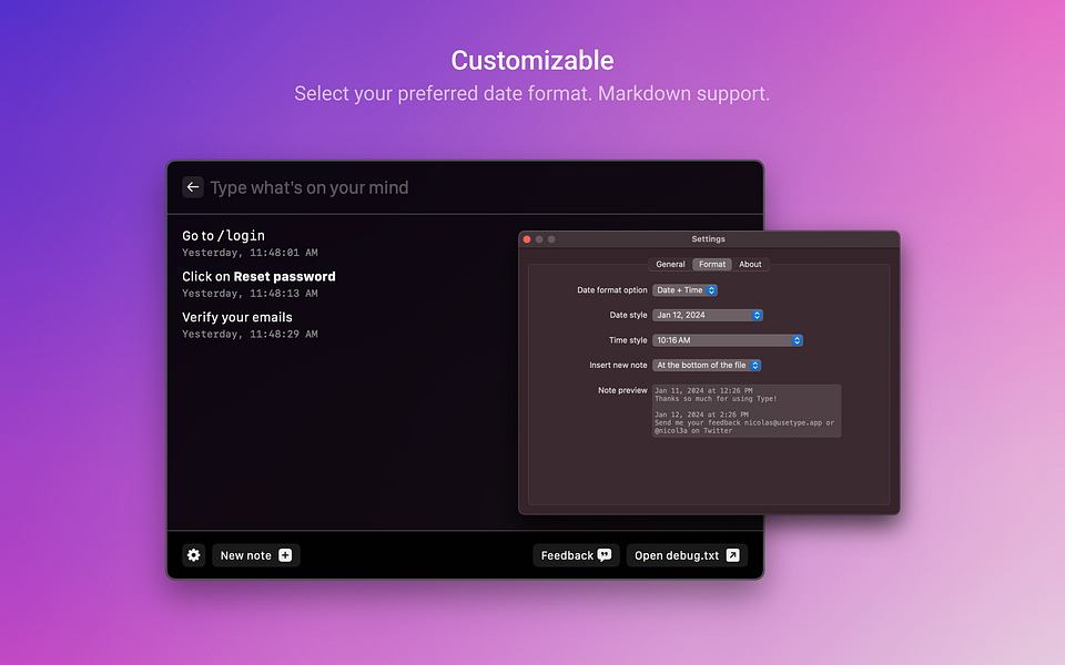 Type: Take notes without interrupting your flow | BetaList
