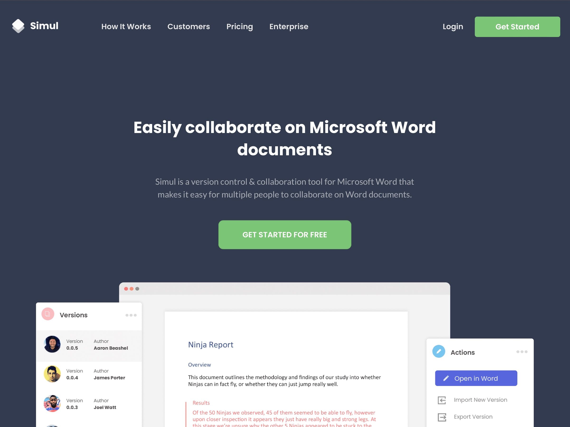 Simul Docs: Version Control for Microsoft Word | BetaList